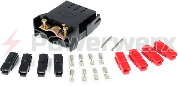 Plug with Latch for Chassis Mount Powerpole Connectors | Powerwerx